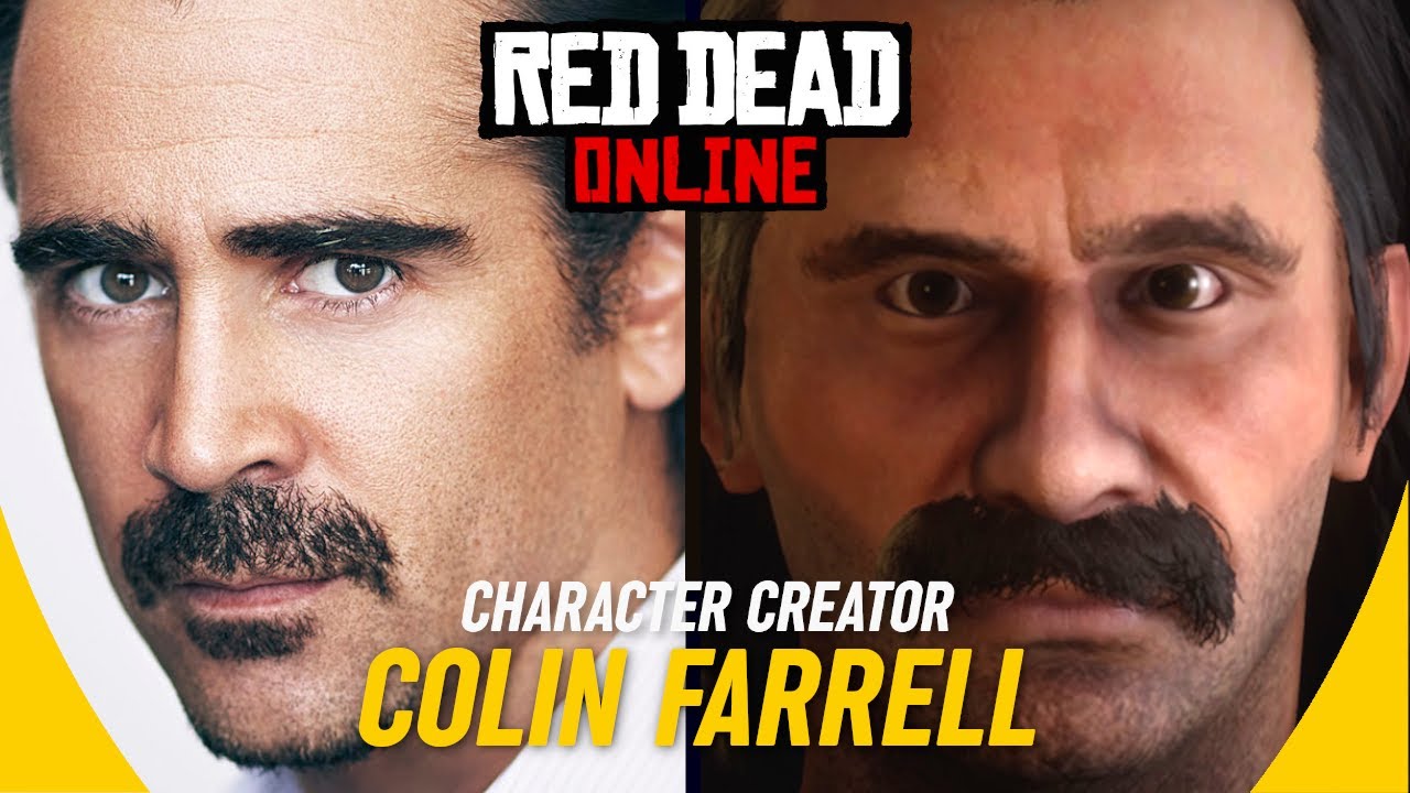 COLIN FARRELL: Character Creator (Irish Actor) RDR2 - YouTube