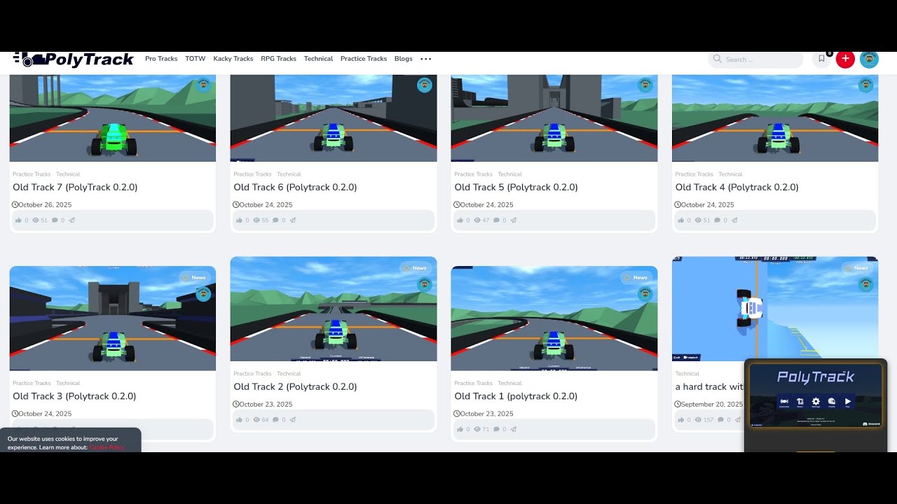 PolyTrack 0.2.0 World Records - YouTube
