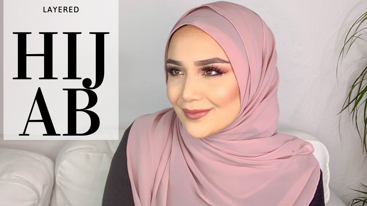 layered modest hijab style - YouTube