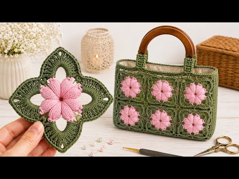 Amazing Creations from a Single Motif! Easy Crochet Motif Tutorial.Runner, Bag,Tablecloth, Bedspread
