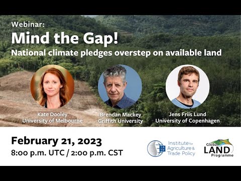 GLP/IATP Webinar: Mind the Gap! National climate pledges overstep on ...