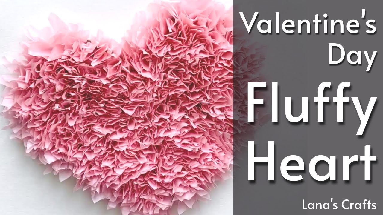 Fluffy paper Heart | Paper Craft | DIY - YouTube