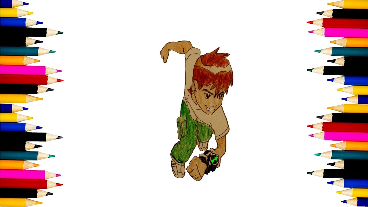 Easy Ben 10 drawing tutorial - YouTube