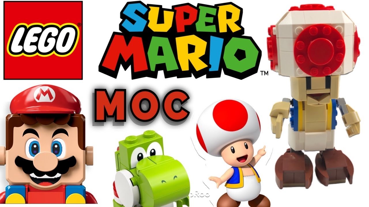 LEGO Mario Buildable TOAD TUTORIAL!! (Instructions and Parts List ...