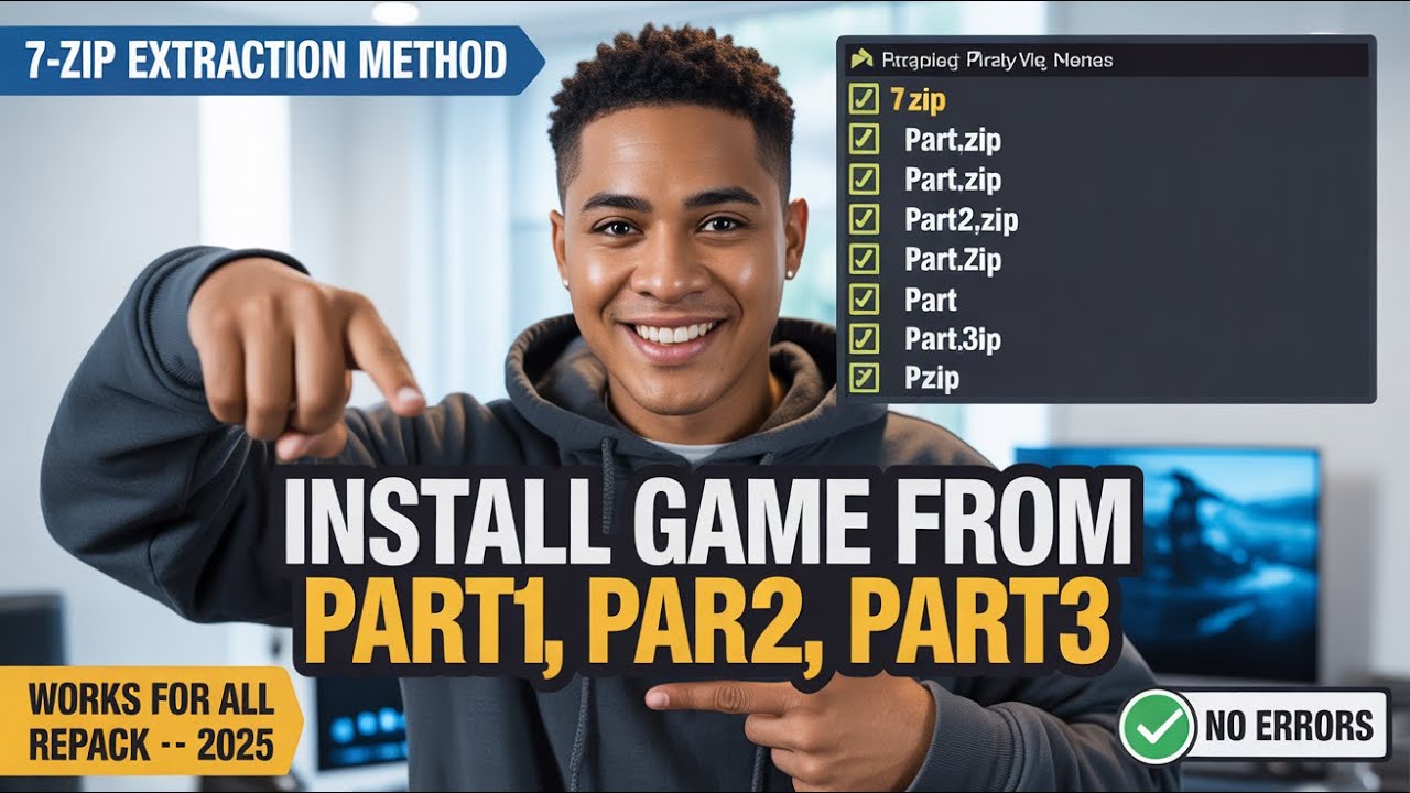 Install Any Game in Parts (Part1, Part2, Part3) – 7-Zip Extraction ...