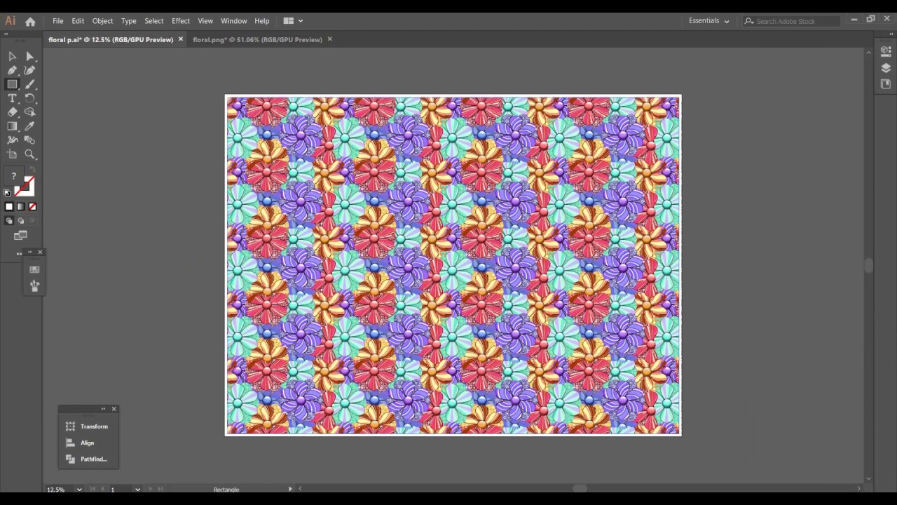 How to make floral pattern on adobe illustrator CC so easily | Shikhi ...
