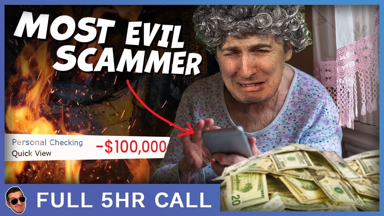 The Most Evil Scammer I've Ever Called (Full 5hr Call) - YouTube
