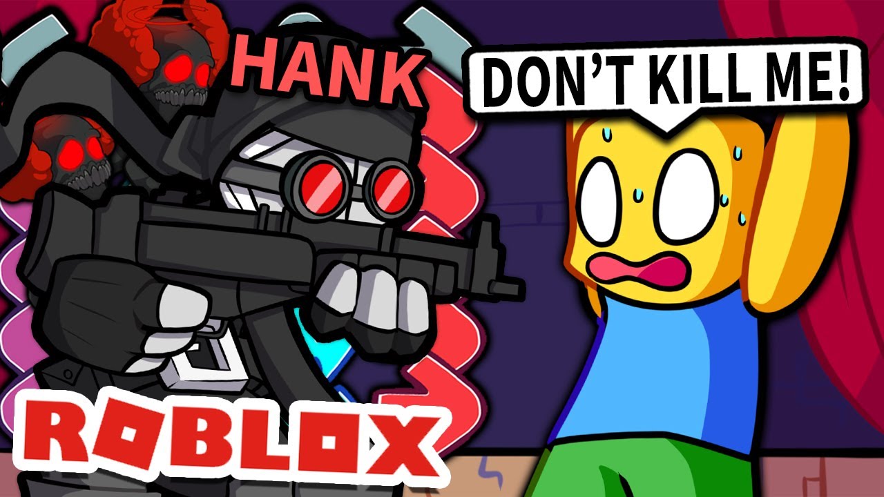I Pretended To Be HANK In Roblox Friday Night Funkin - YouTube