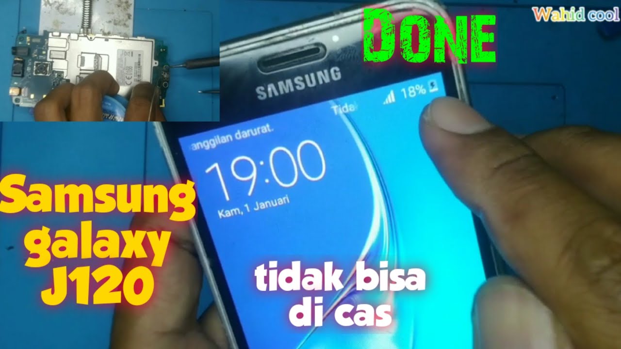 Samsung galaxy j120 tidak bisa di cas(charge) - YouTube