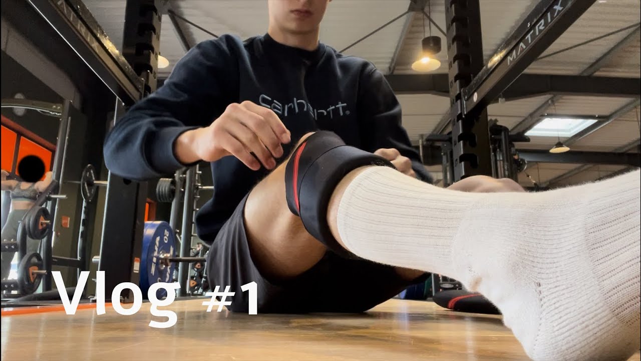 SEANCE JAMBE - DEBALLAGE KNEE SLEEVES SBD - GYM VLOG 1 - YouTube