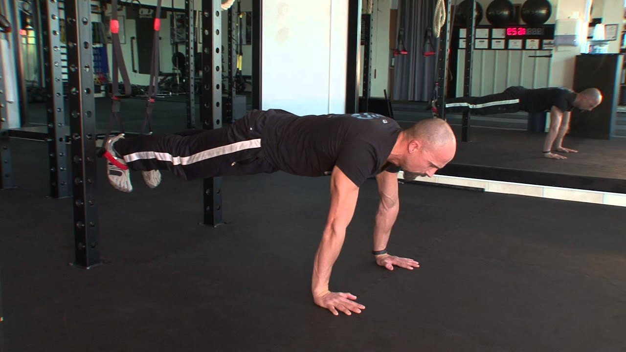 Core and Full Body Advanced Exercise: St Pushup and Knee Tuck - YouTube