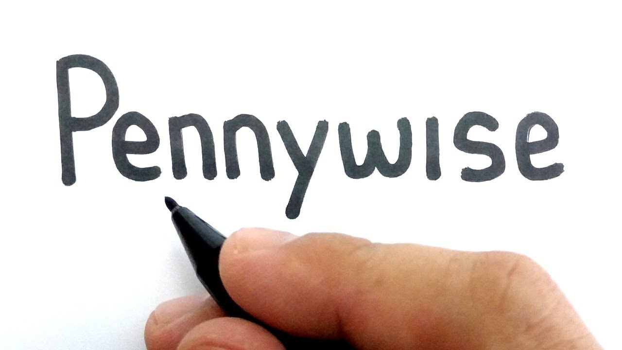 SPECIAL HALLOWEEN, How to turn words PENNYWISE into dancing clown ...