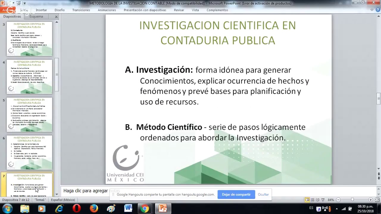 METODOLOGÍA DE LA INVESTIGACIÓN CONTABLE - YouTube