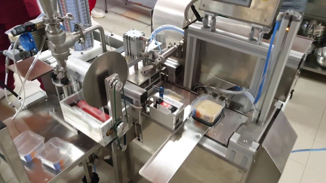 AL-15 HPM - Compact packaging machine for hummus - YouTube