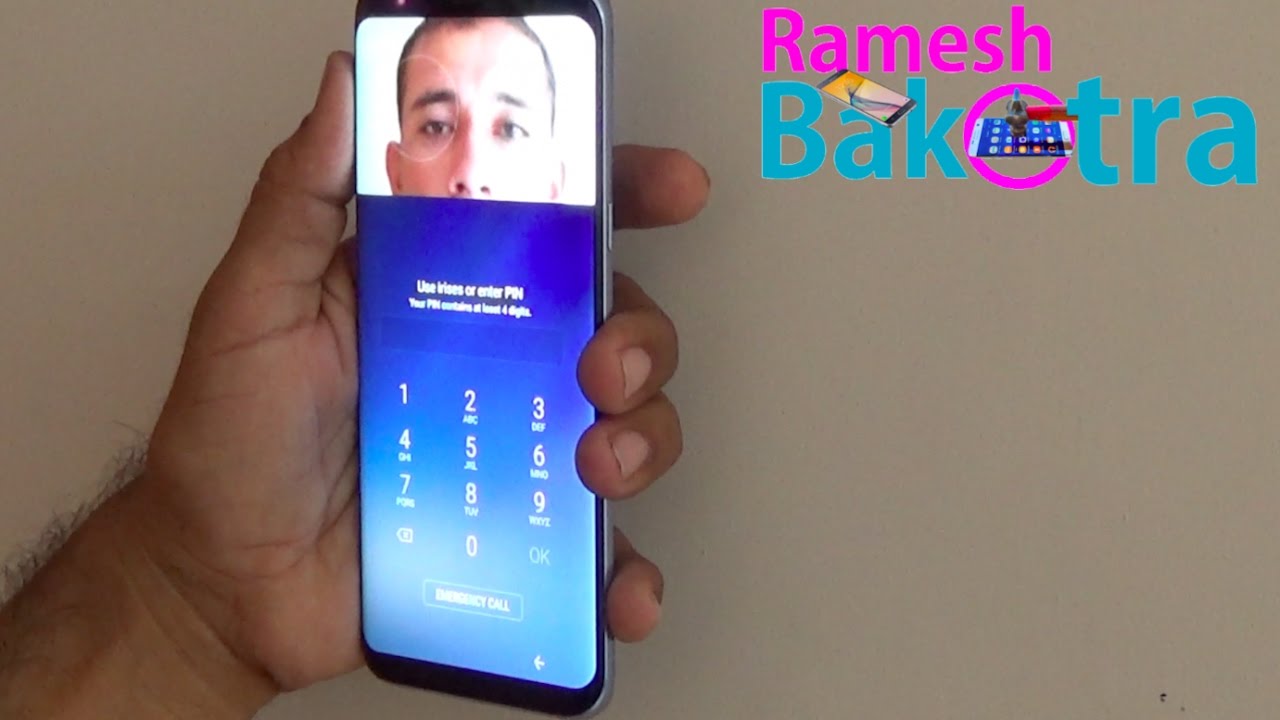 Samsung Galaxy S8 Plus Iris Scanner Test - YouTube