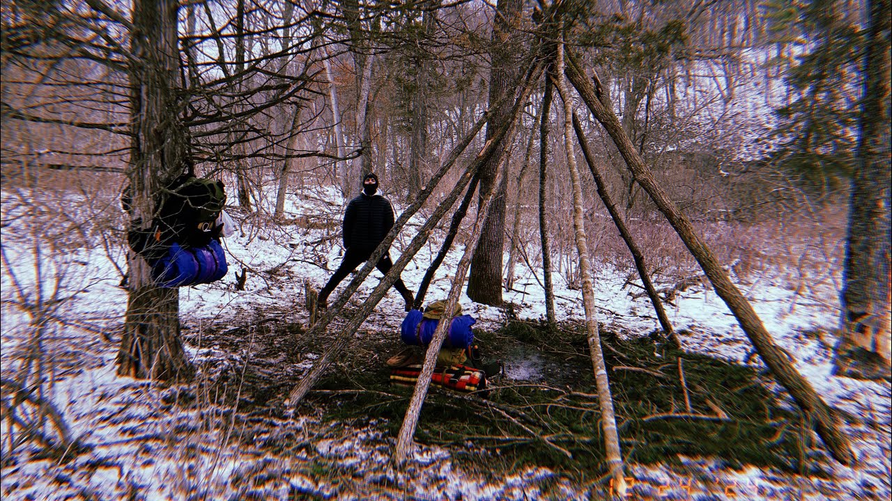 Tipi Camp | Northeast Iowa Wilderness | Christmas Eve Eve - YouTube