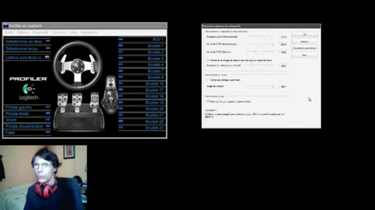 Tuto logiciel logitech g27 - YouTube