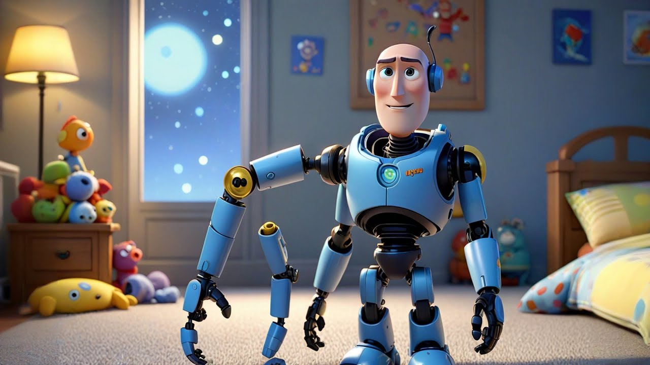 Ricky Robot Waves Goodnight | Calm Bedtime Song for Kids | Baby Songs ...