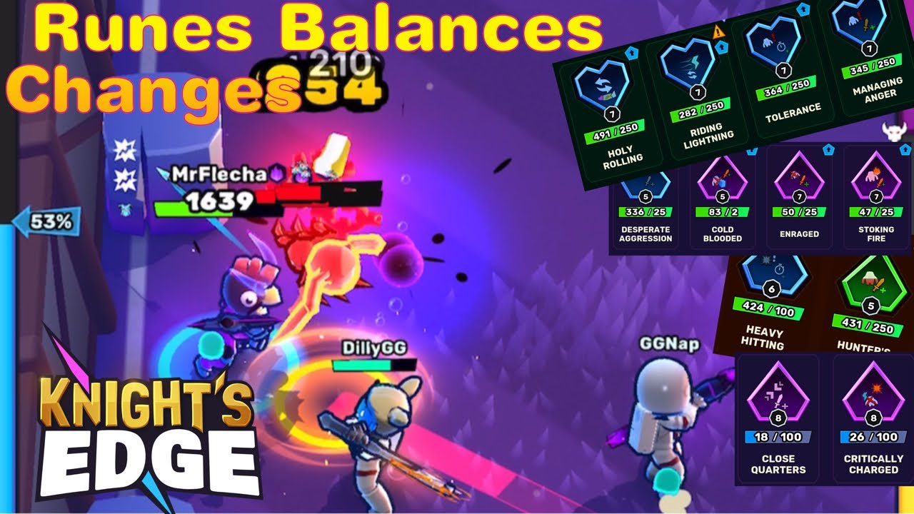 Knight’s Edge - December RUNES BALANCE Changes! - YouTube