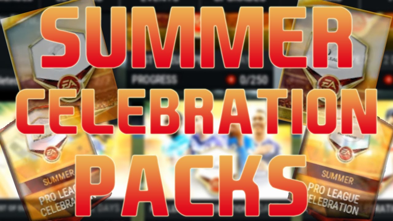 FIFA MOBILE 50 SUMMER CELEBRATION PACKS !!!! - YouTube