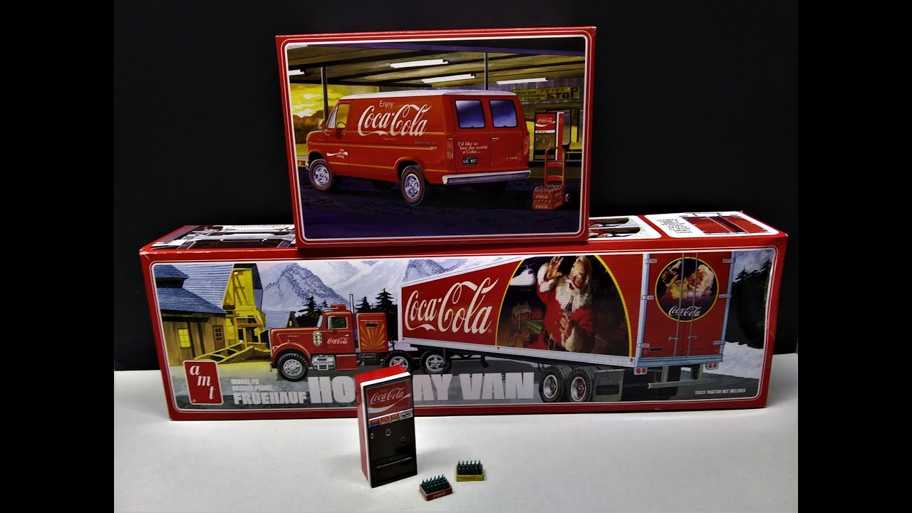 77 Ford Van Delivery, Fruehauf Semi Trailer Coca Cola Coke Vending 1/25 ...