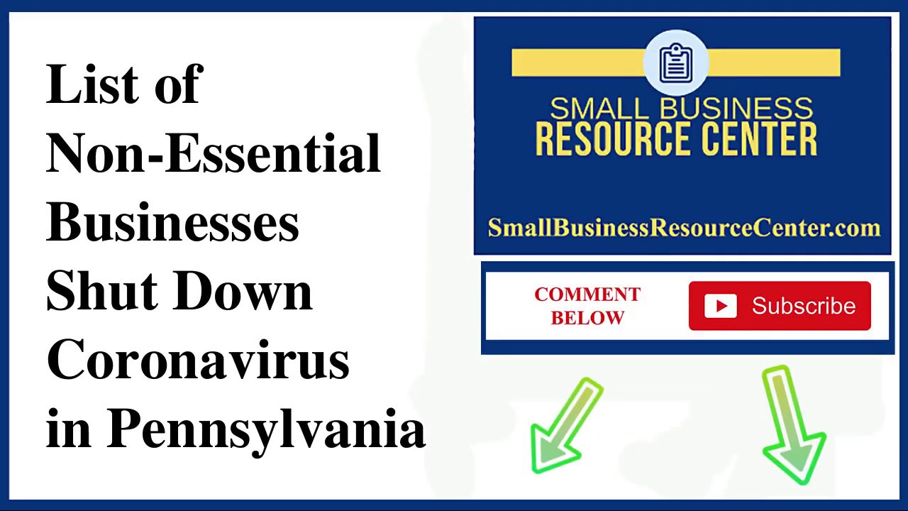 List of Non Essential Businesses Ordered to Be Closed Down In ...