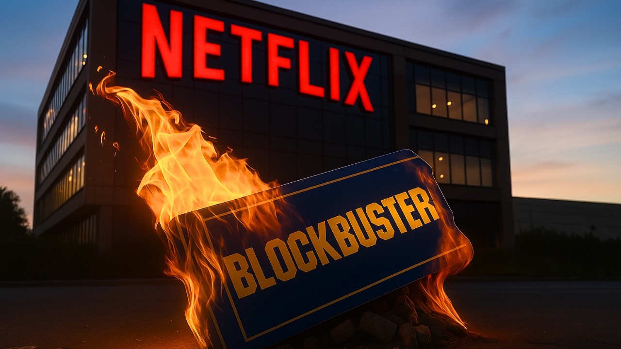 Blockbuster Almost Beat Netflix...Until This $50 Million Mistake - YouTube