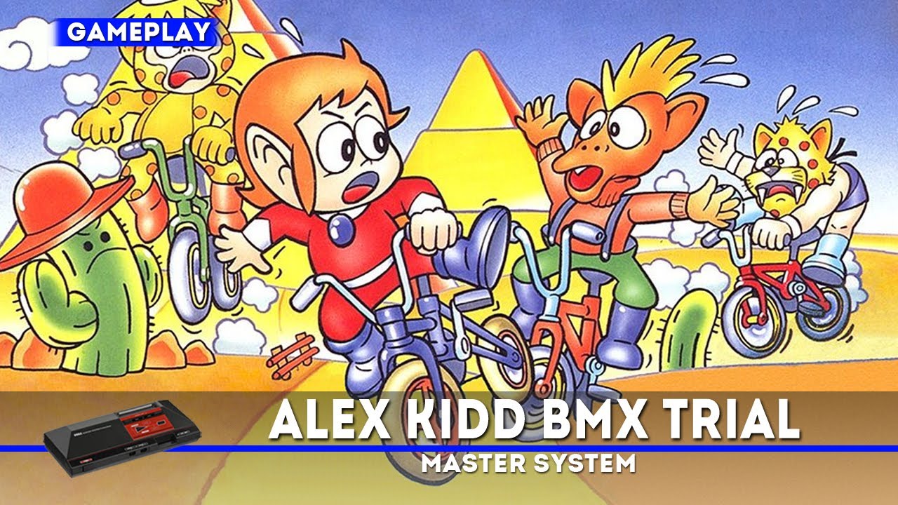 O Jogo obscuro de Alex Kidd: Alex Kidd BMX Trial - YouTube