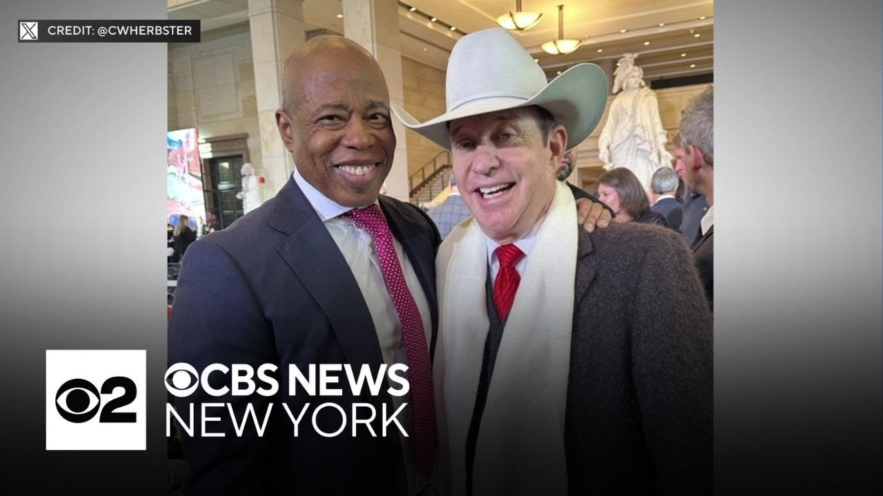 NYC Mayor Eric Adams attends Trump inauguration - YouTube