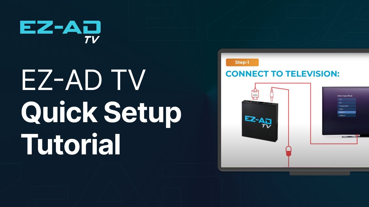EZ-AD TV Quick Setup Tutorial: Your Complete Installation Guide - YouTube
