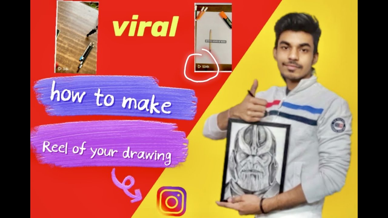 How to make reel of drawing / THE YASH ART - YouTube