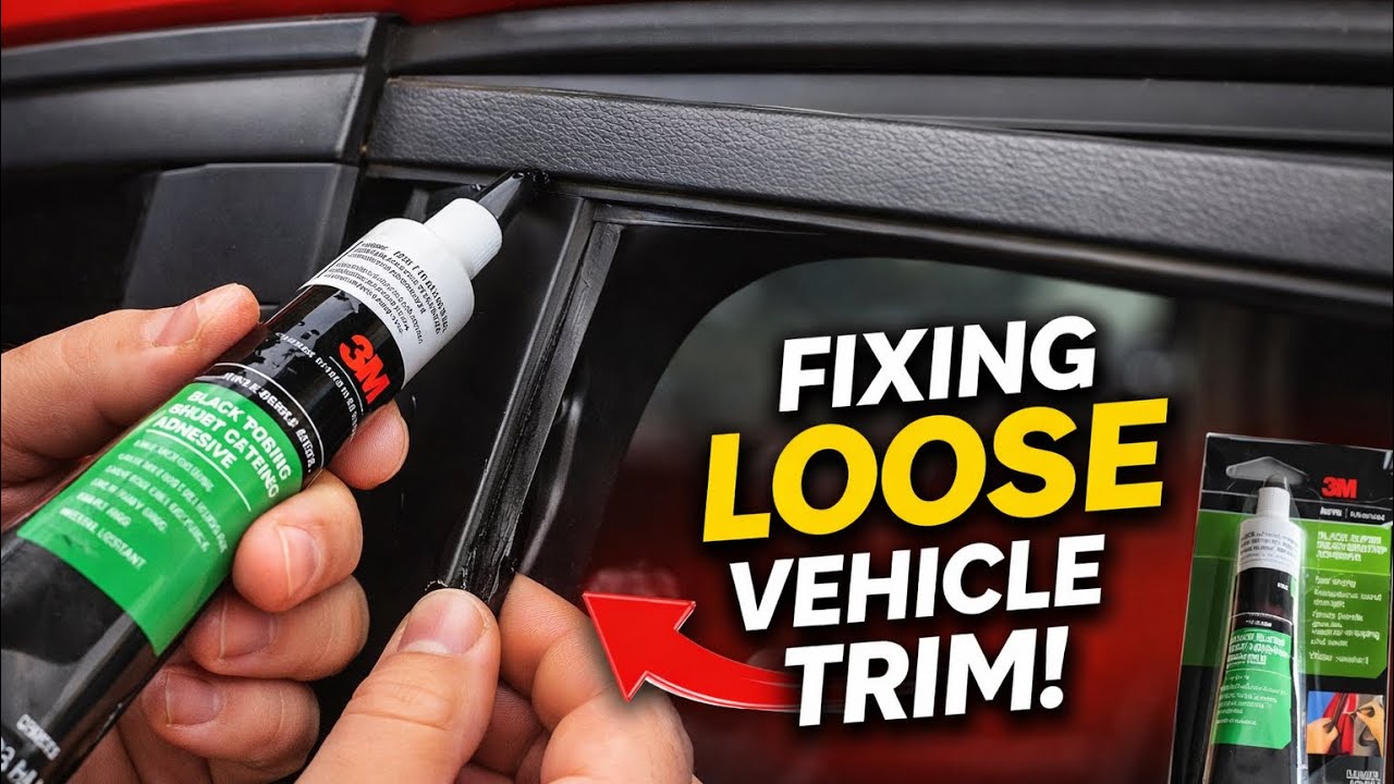 How to Fix Loose Vehicle Trim | Using 3M Adhesive - YouTube