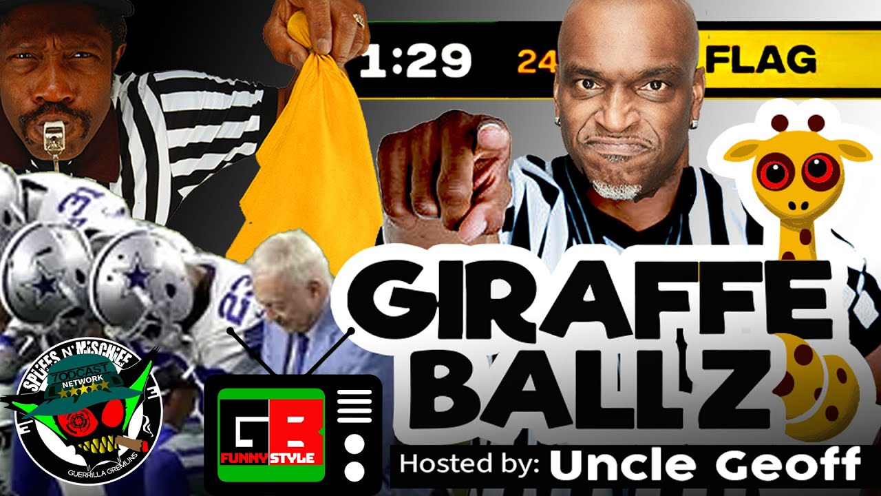 Uncle Geoff tosses a yellow flag @ NFL Cowboys owner Jerry Jones ...