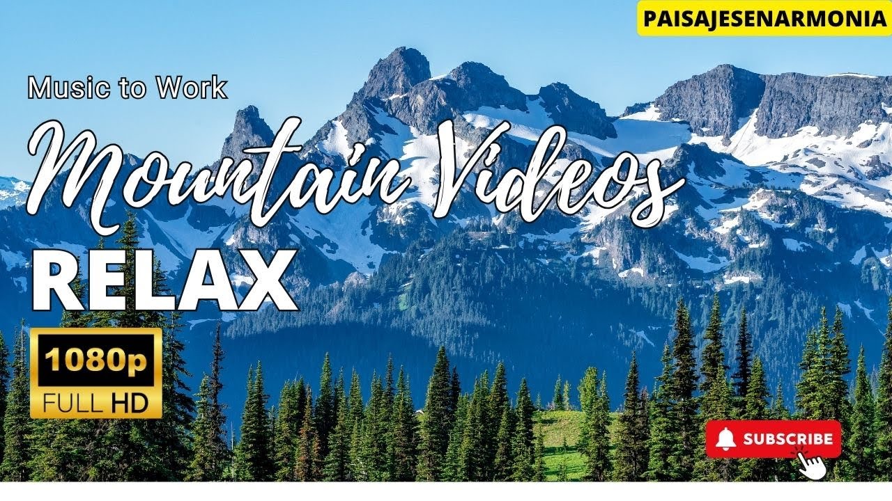 Peaceful Mountain Snow 3 Hour Mountains Relaxation Music Drone Footage ...