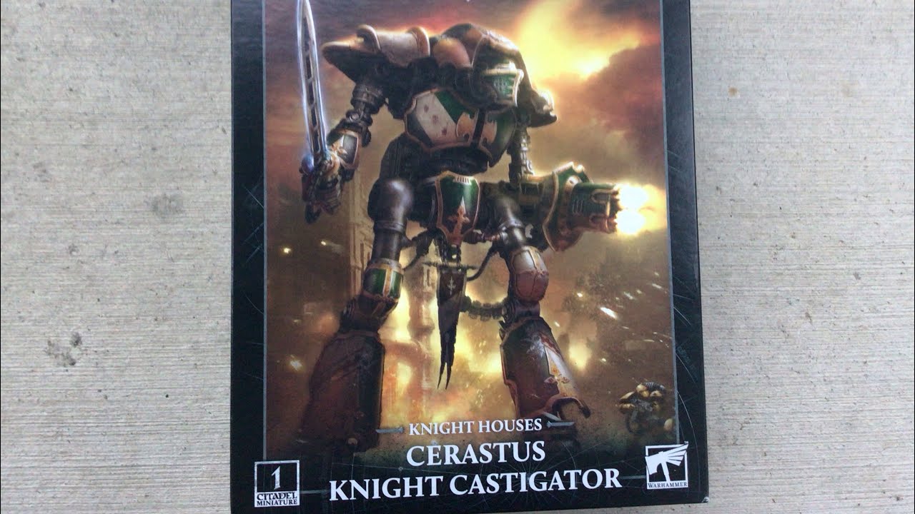 The Horus Heresy Knight Houses Cerastus Knight Castigator Unboxing ...