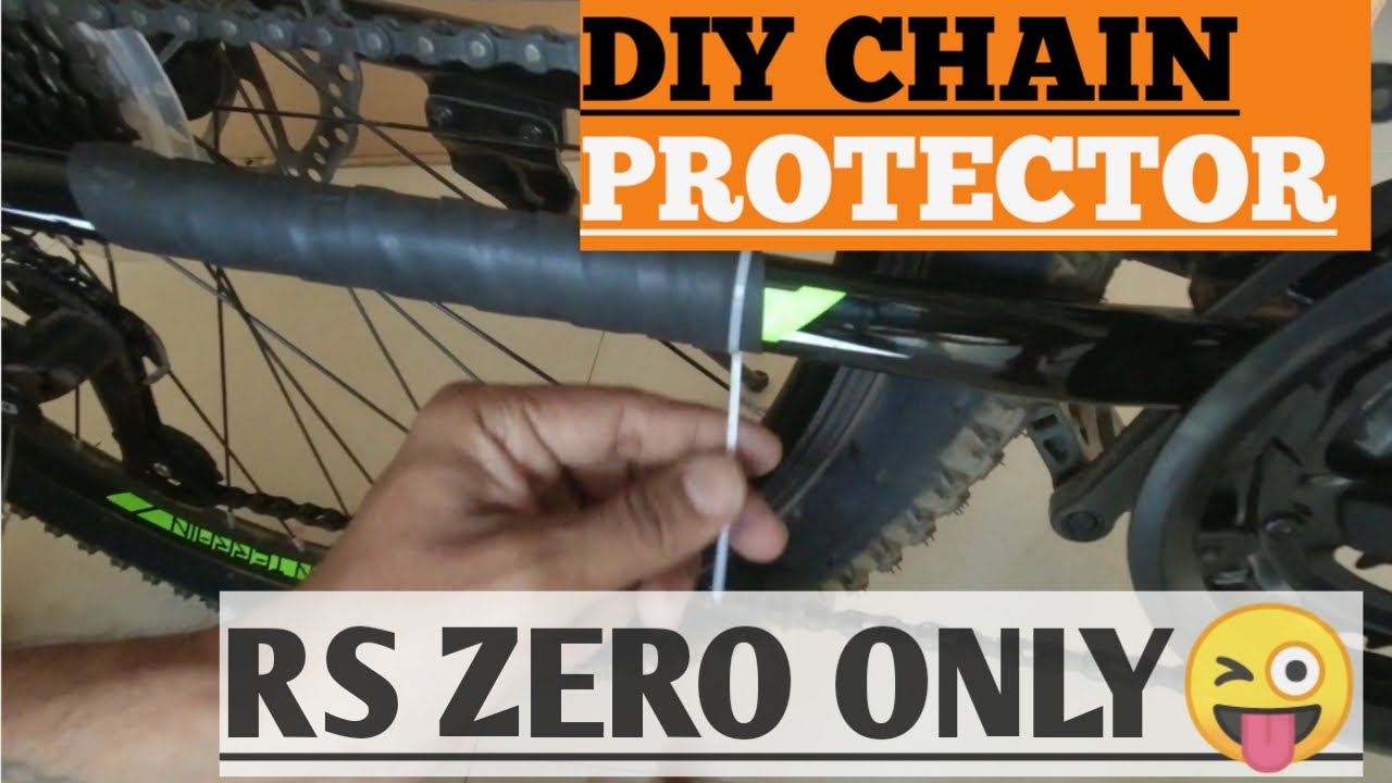Chain Protector MTB|Chain Stay Protector|DIY Chain Stay Protector - YouTube