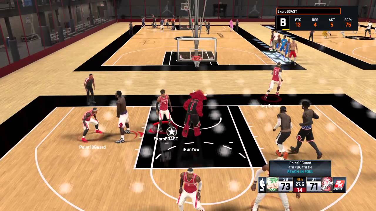 NBA 2K15 Rec Center Buzzer Beater Luckiest Comeback - YouTube