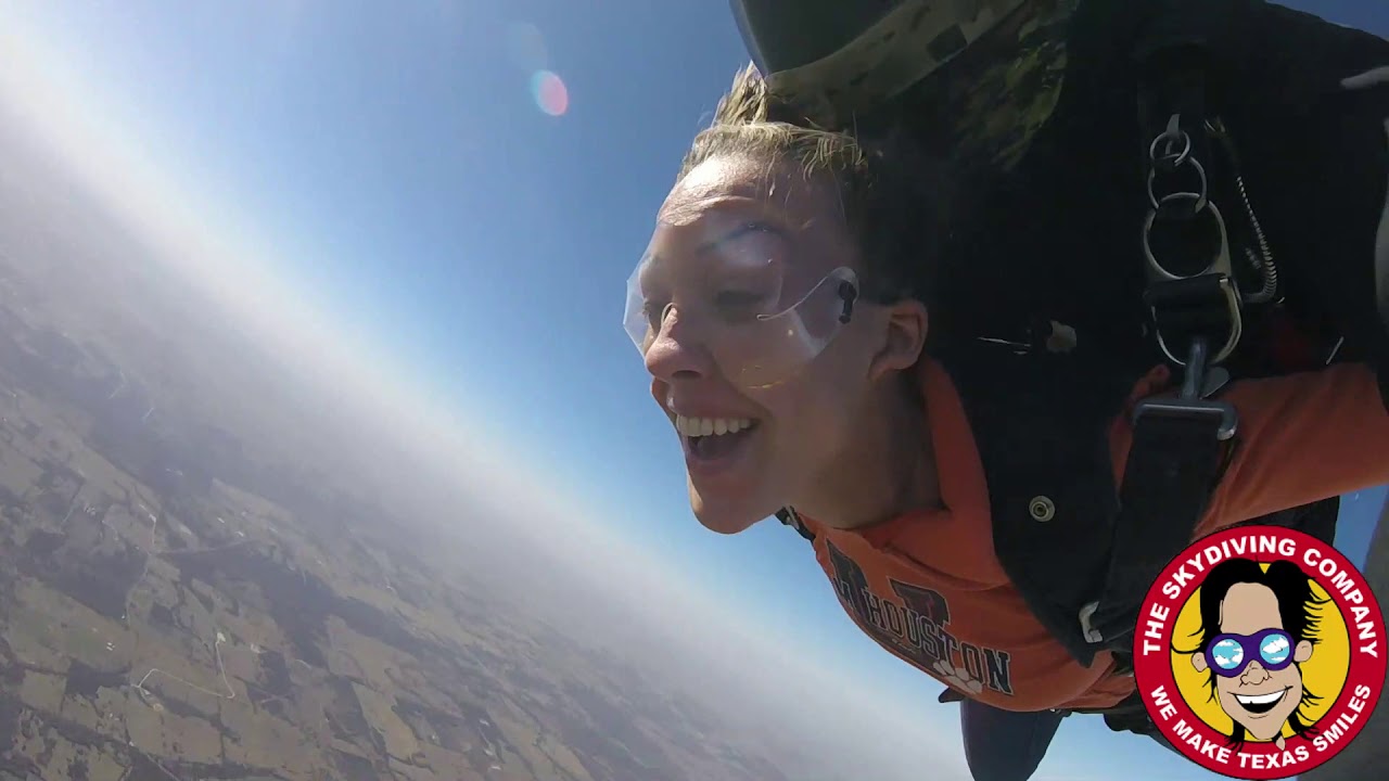 My VideoTandem Skydiving Jordan from Huntsville, Texas - YouTube