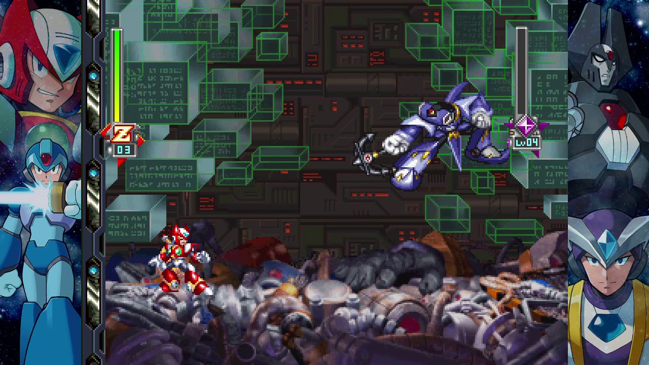 Beating Metal Shark Player with the Guard Shell in Mega Man X6 - YouTube