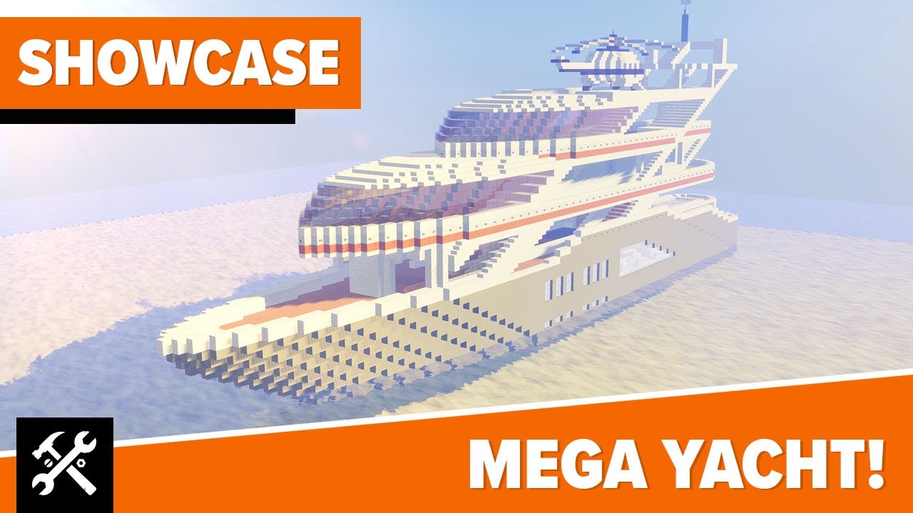 Minecraft: MEGA YACHT - Build Showcase (Modern Inspiration #1) - YouTube