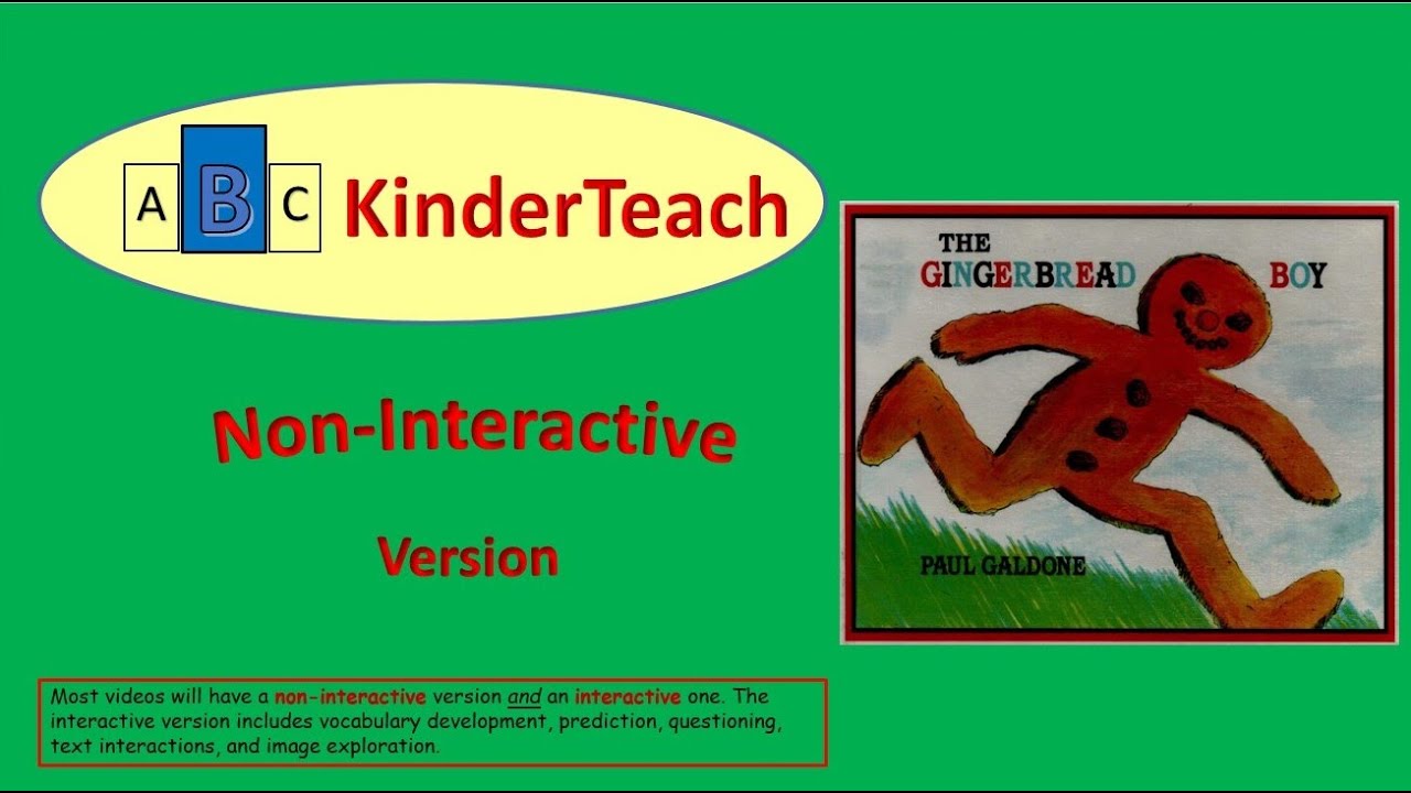 The Gingerbread Boy (Galdone) -- Non-Interactive Read Aloud - YouTube