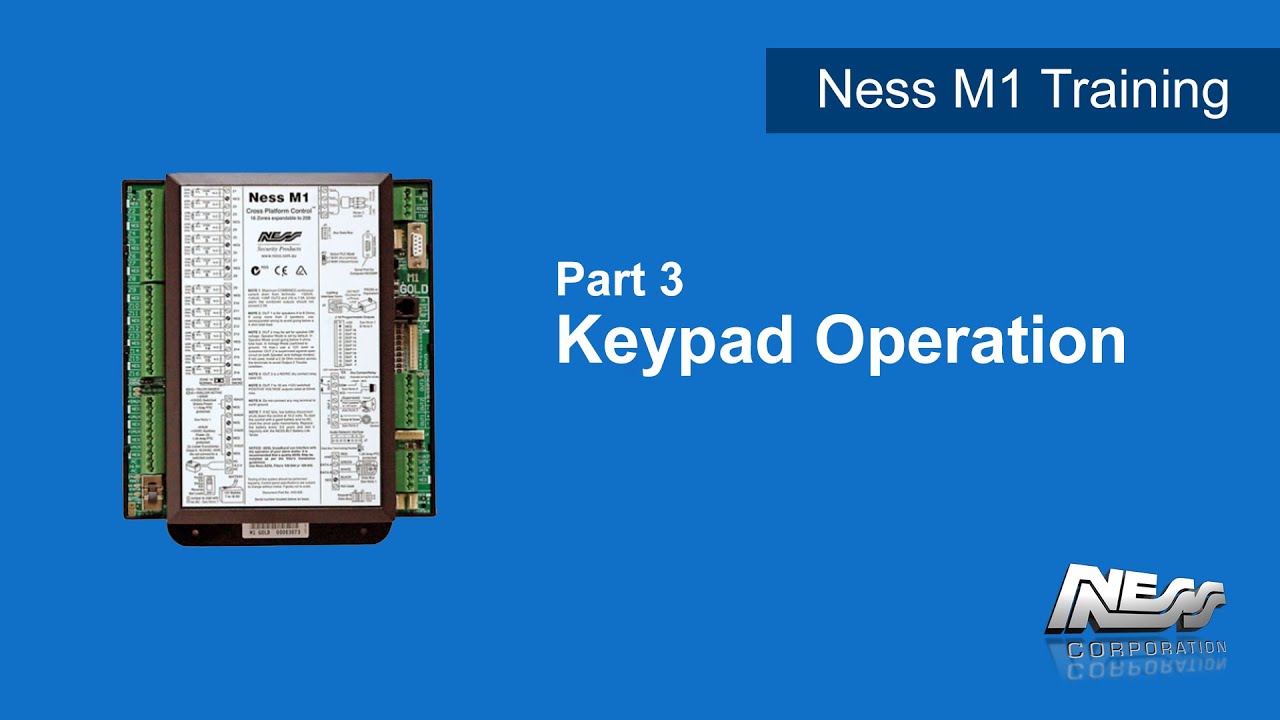 Part3 Ness M1 Training Keypad Operation - YouTube