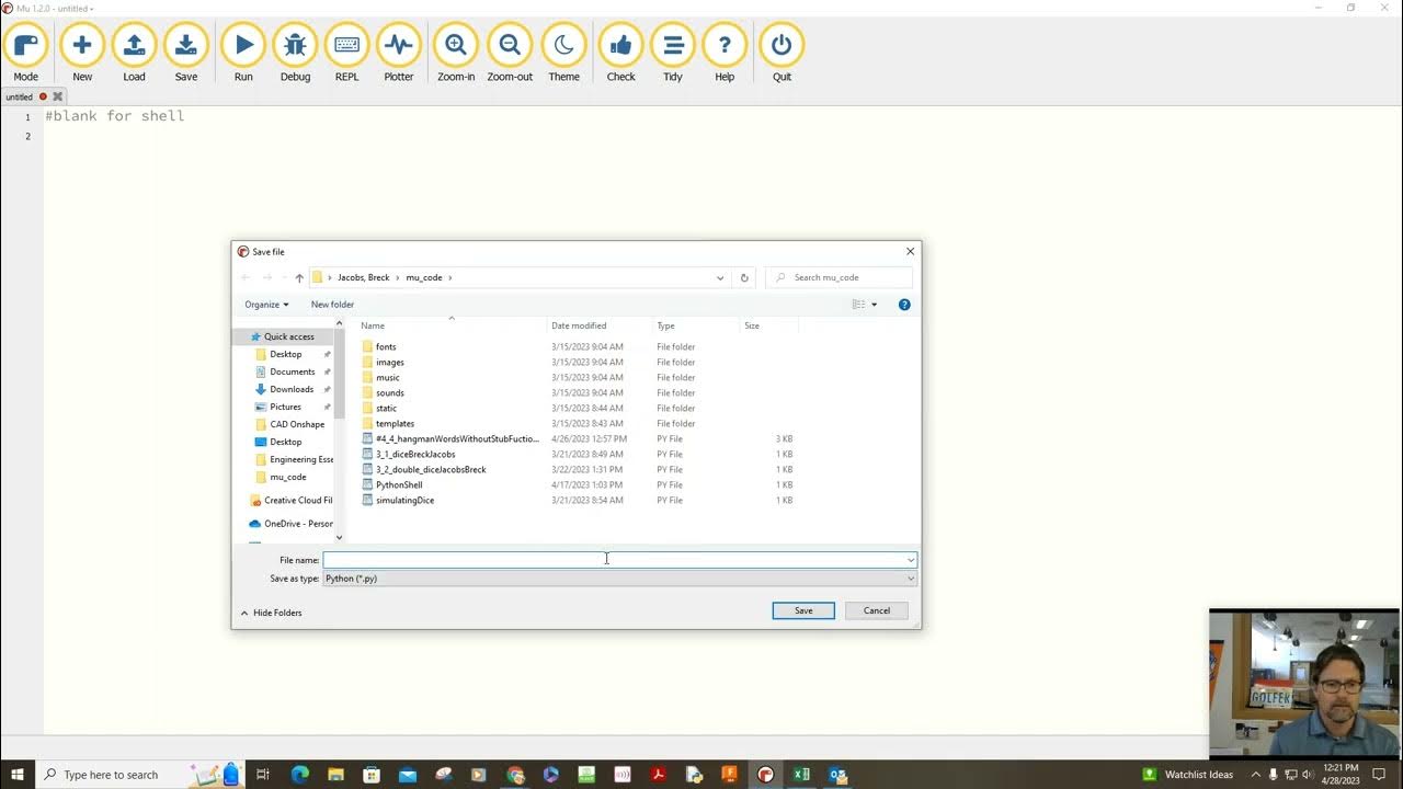 Mu Python Shell - YouTube