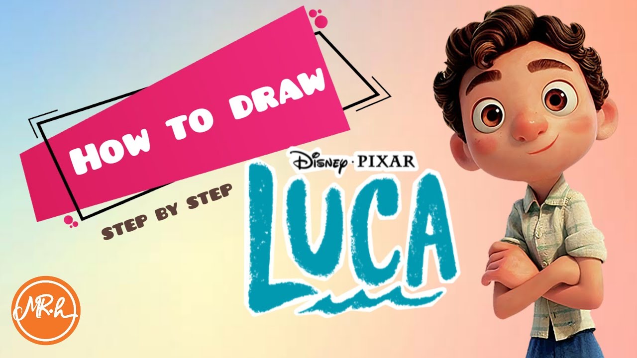 How to draw Luca- step by step - YouTube