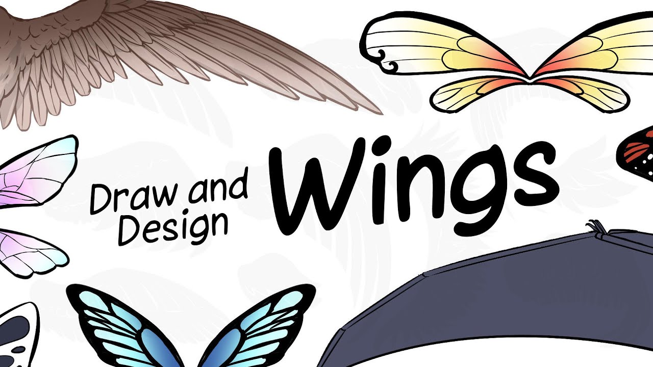 Draw and Design Wings - YouTube
