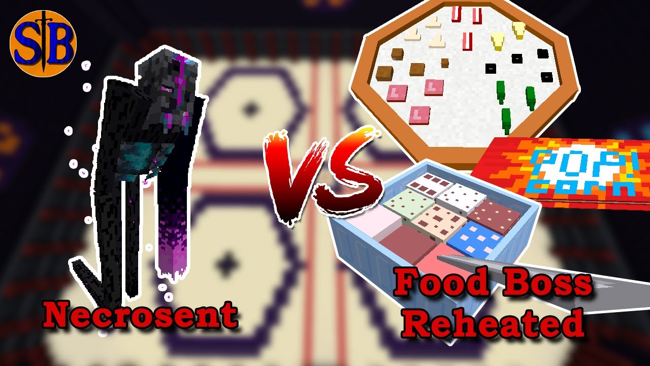 Fusion Necrosent(enderling Invaders) vs Food Bosses | Minecraft Mob ...