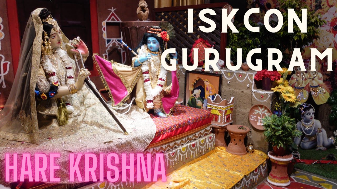 Kartik Month: Prayers and Aartis at Iskcon Temple - Gurugram - YouTube