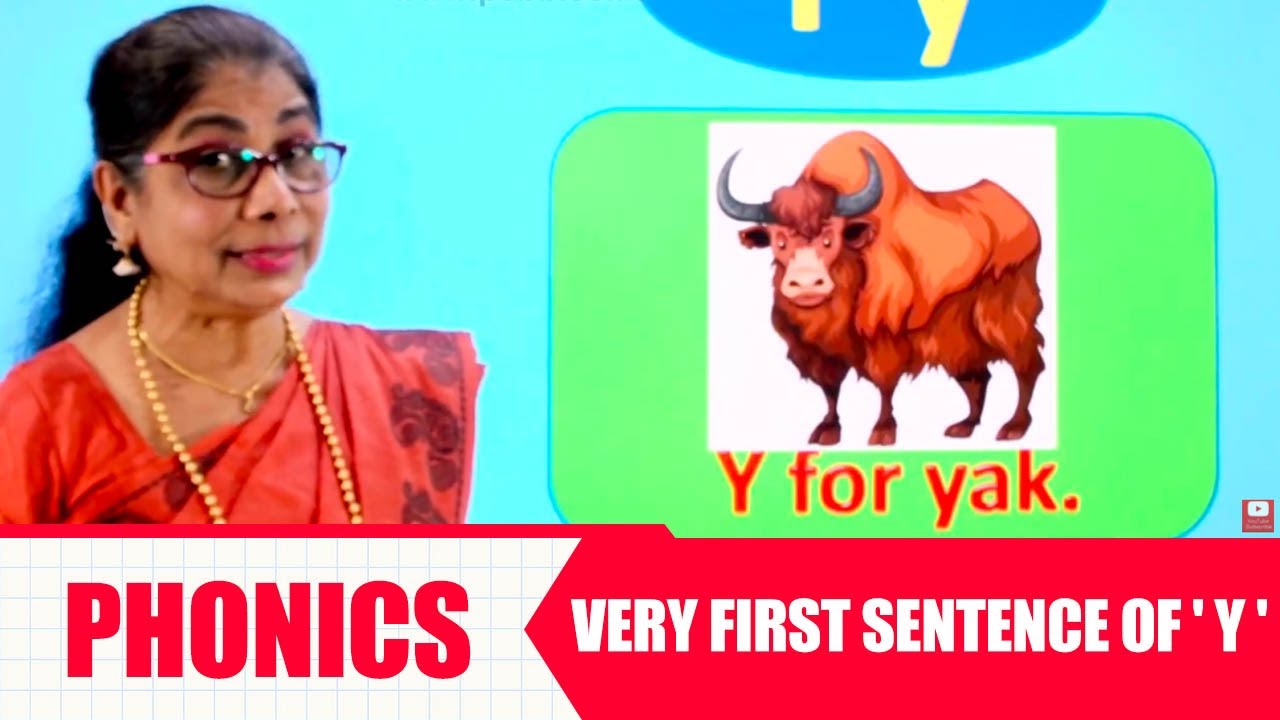 Very first sentence of ' y' | Easy Phonetics | Phonics Learning | Basic ...