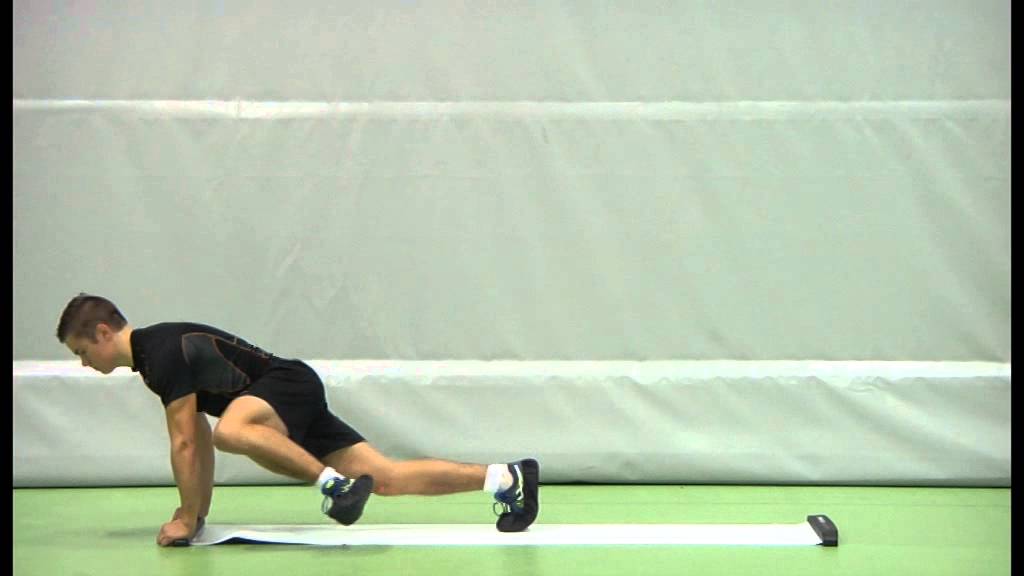 Push up position single leg hip flexion other leg on the side - YouTube