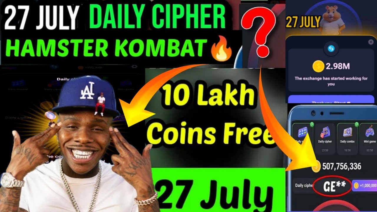 Hamster kombat daily cipher 27 july code | hamster kombat daily cipher hamsterkombat ...